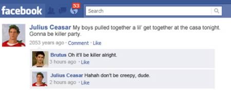 10 Hilarious Historical Facebook Updates - hilarious facebook ...