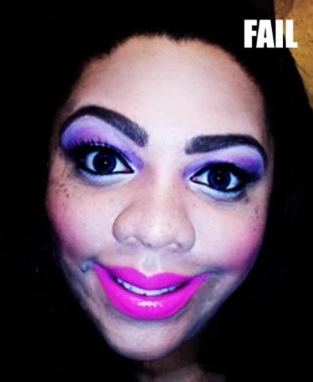 11 Worst Makeup Disasters - makeup fails, ugly makeup - Oddee