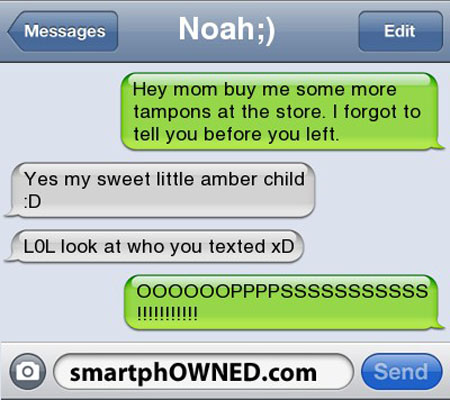 11 Funny Texts Sent to the Wrong Number - sms fail, wrong number - Oddee