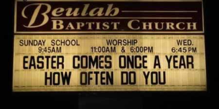 15 Hilariously Menacing Church Signs - funny church signs - Oddee