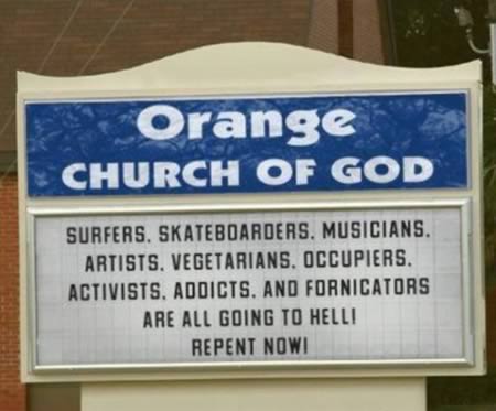 15 Hilariously Menacing Church Signs - funny church signs - Oddee
