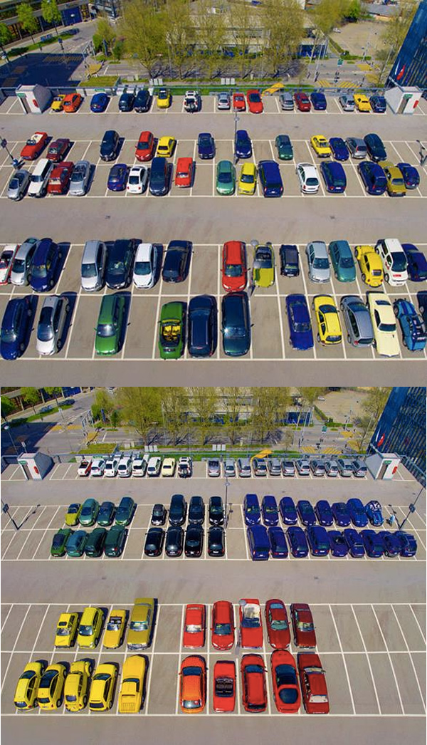 10 Amazing Things Organized by Color - Oddee