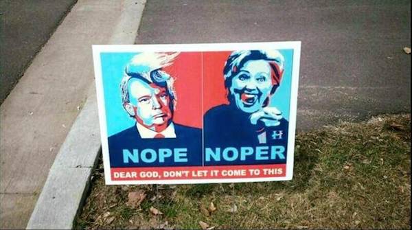 14 Unbelievable Political Signs From the 2016 Presidential Campaign - Oddee