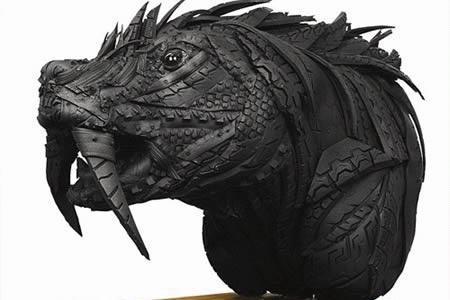 14 Sculptures made of Tires - Oddee