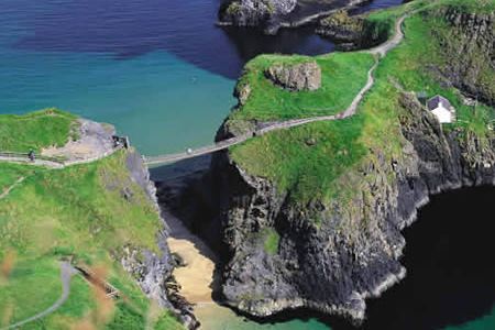 World's Most Extreme Bridges - Hussaini Hanging Bridge, Carrick-a-Rede ...